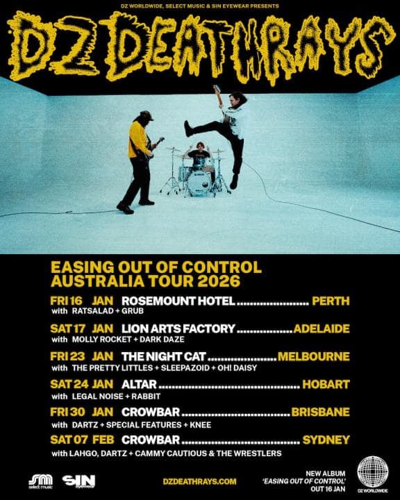 DZ DEATHRAYS Unveil New Album ‘Easing Out Of Control’ - Good Call Live